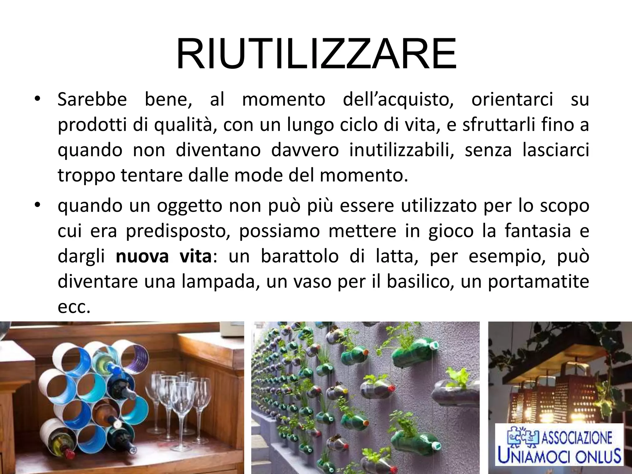 Le tre R per un futuro sostenibile | PPTX