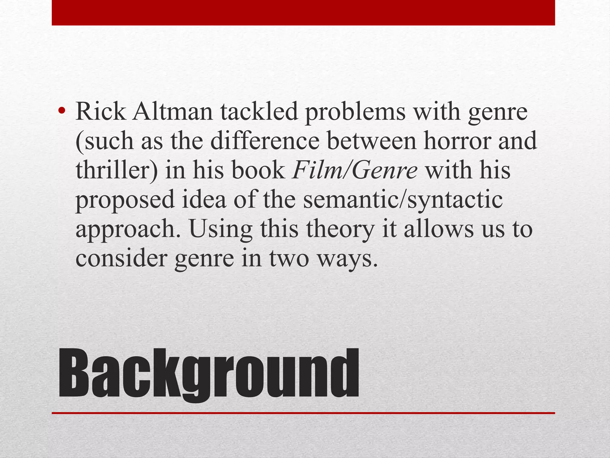 Rick altman | PPTX