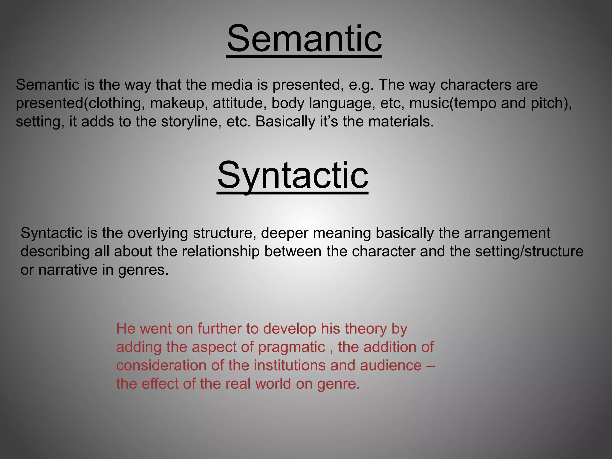 Rick Altman | PPTX | Genres