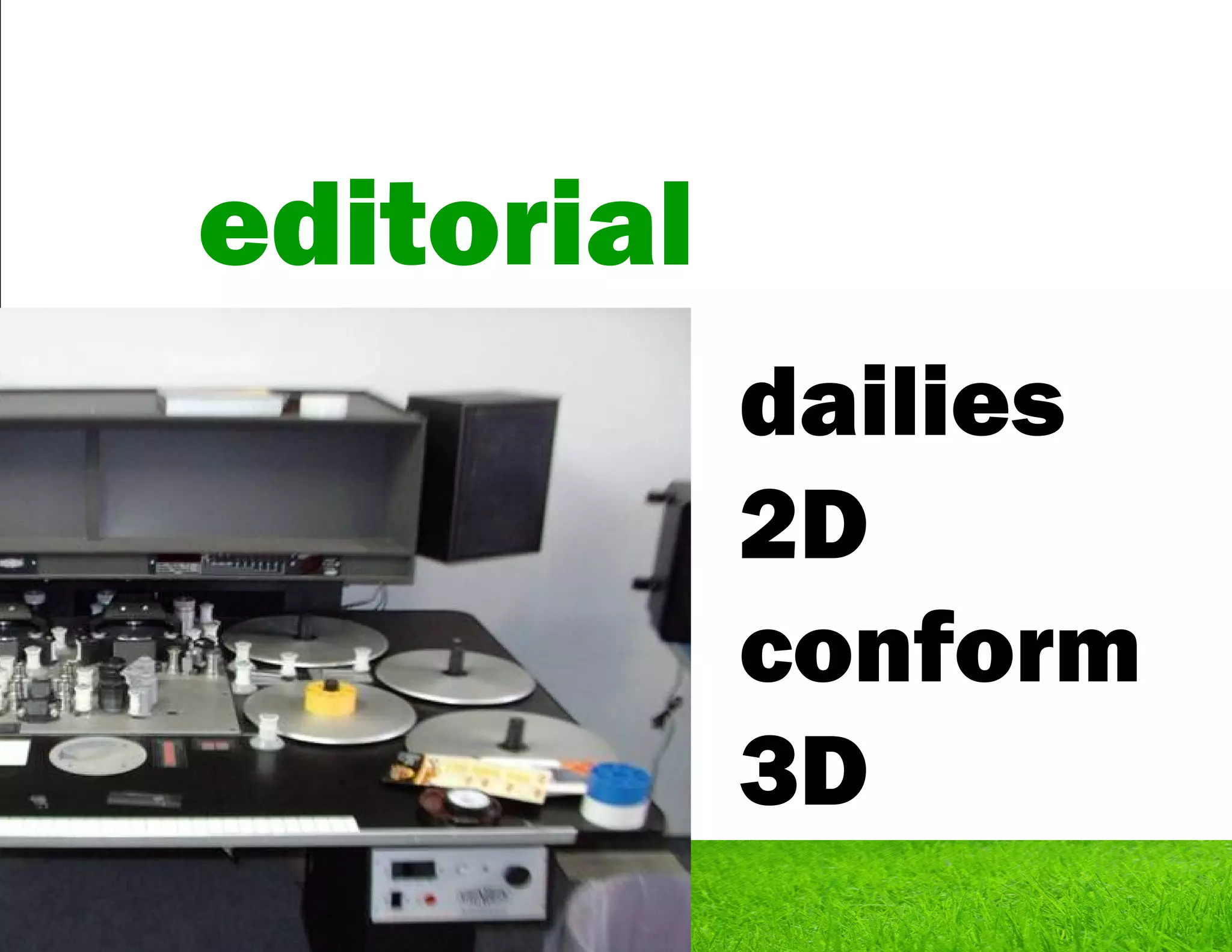 3D Workshop - Stereoscopic Post-Production and Visual Effects