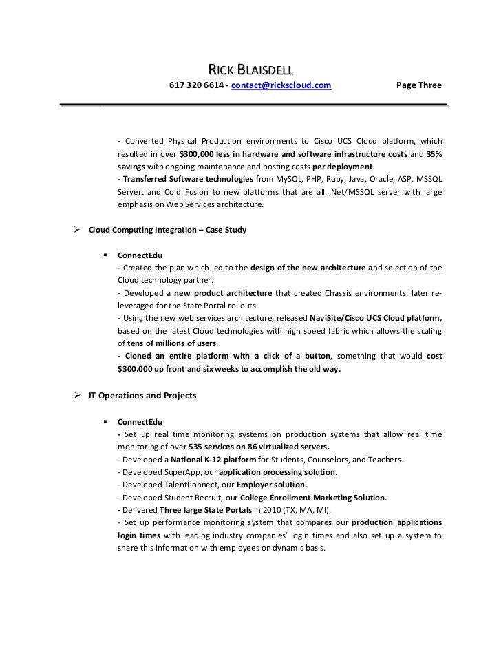 Rick Blaisdell Resume 