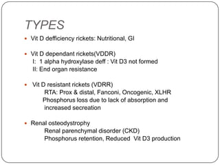 Rickets & Osteomalacia | PPTX | Bone and Joint Conditions | Diseases ...