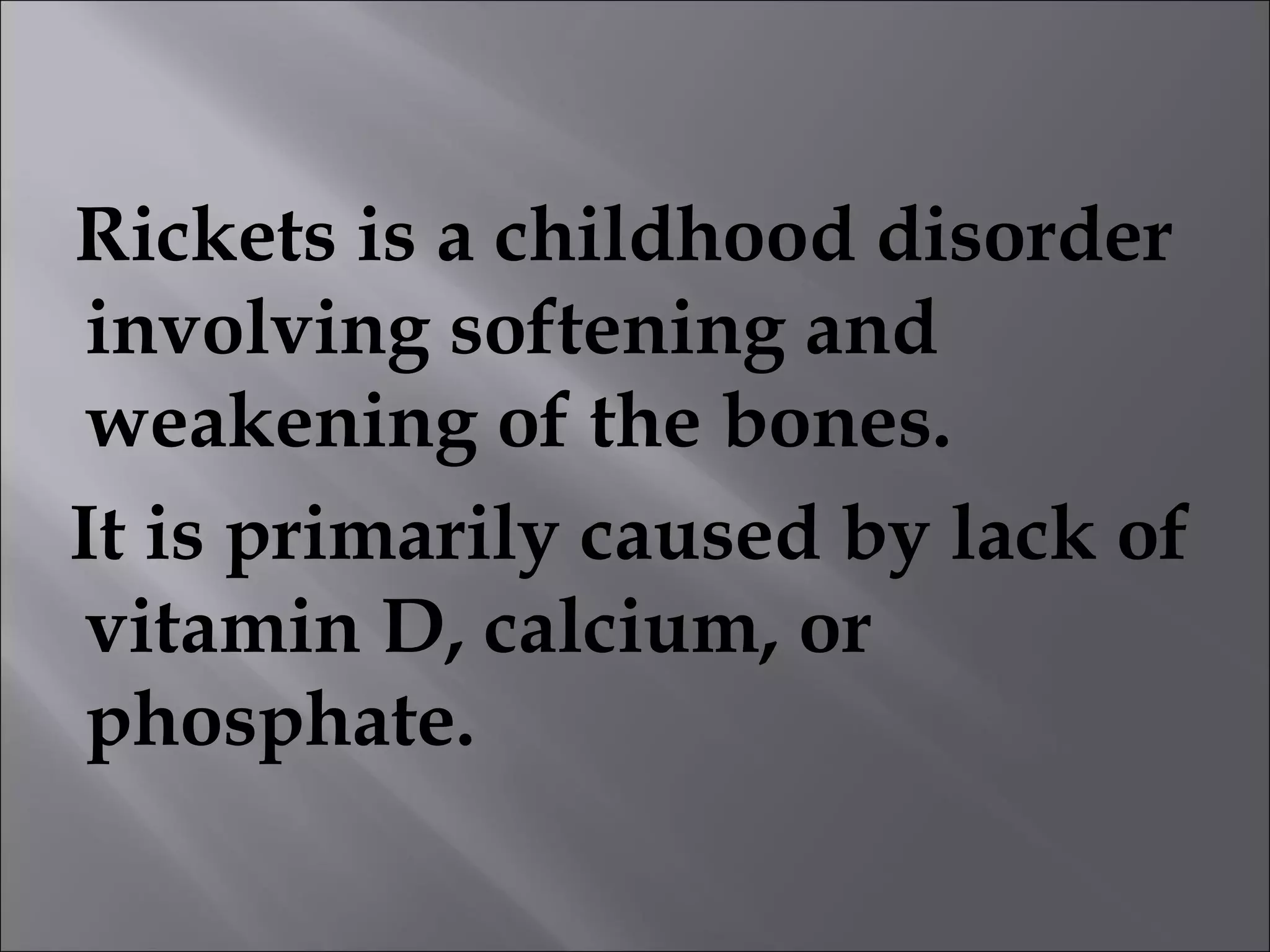 Rickets | PPT