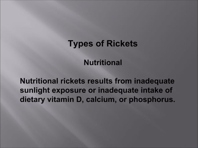Rickets | PPT