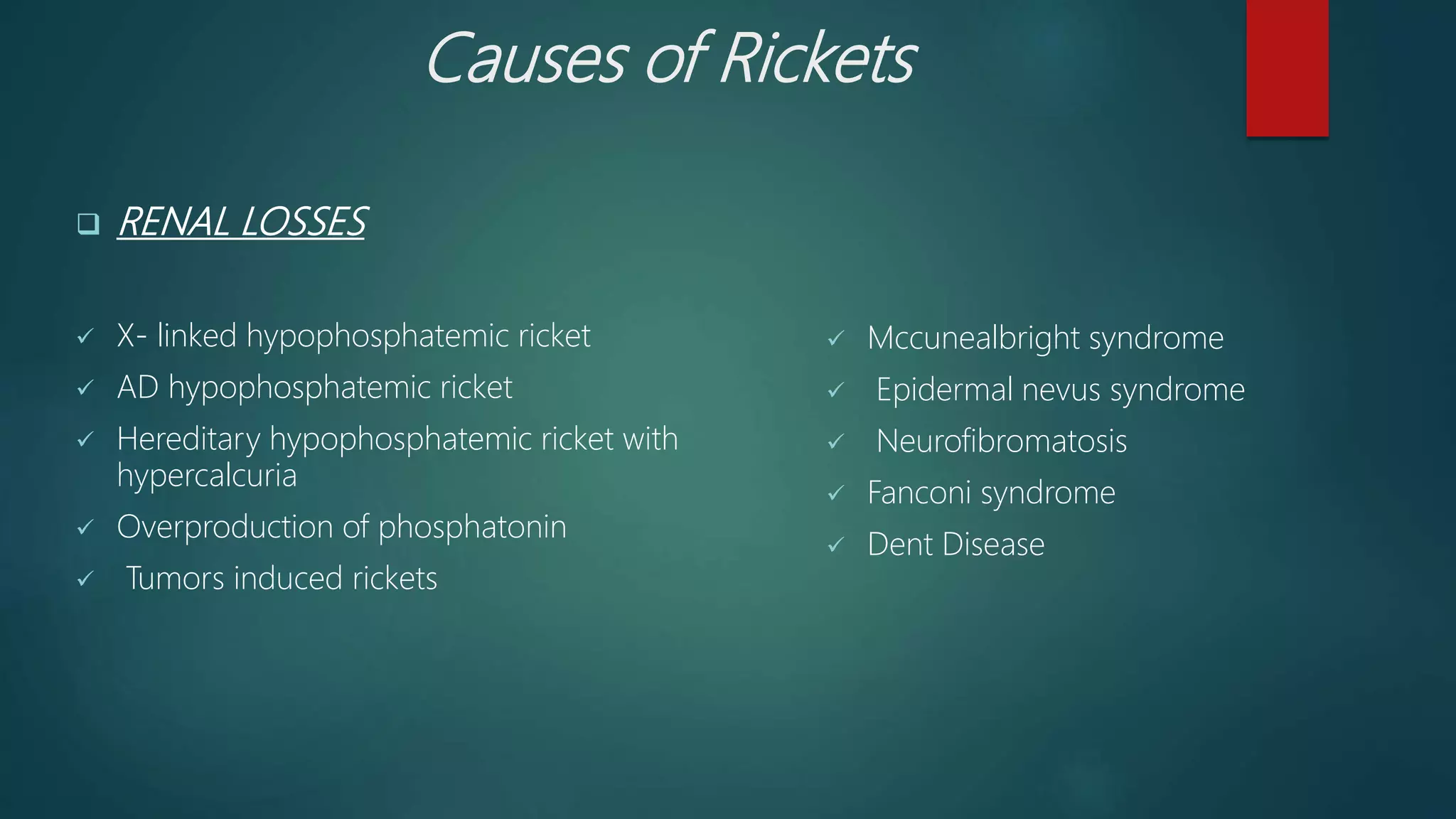 Rickets | PPTX | Bone and Joint Conditions | Diseases and Conditions