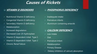 Rickets | PPTX | Bone and Joint Conditions | Diseases and Conditions
