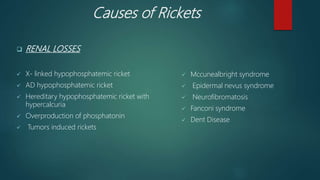 Rickets | PPTX | Bone and Joint Conditions | Diseases and Conditions