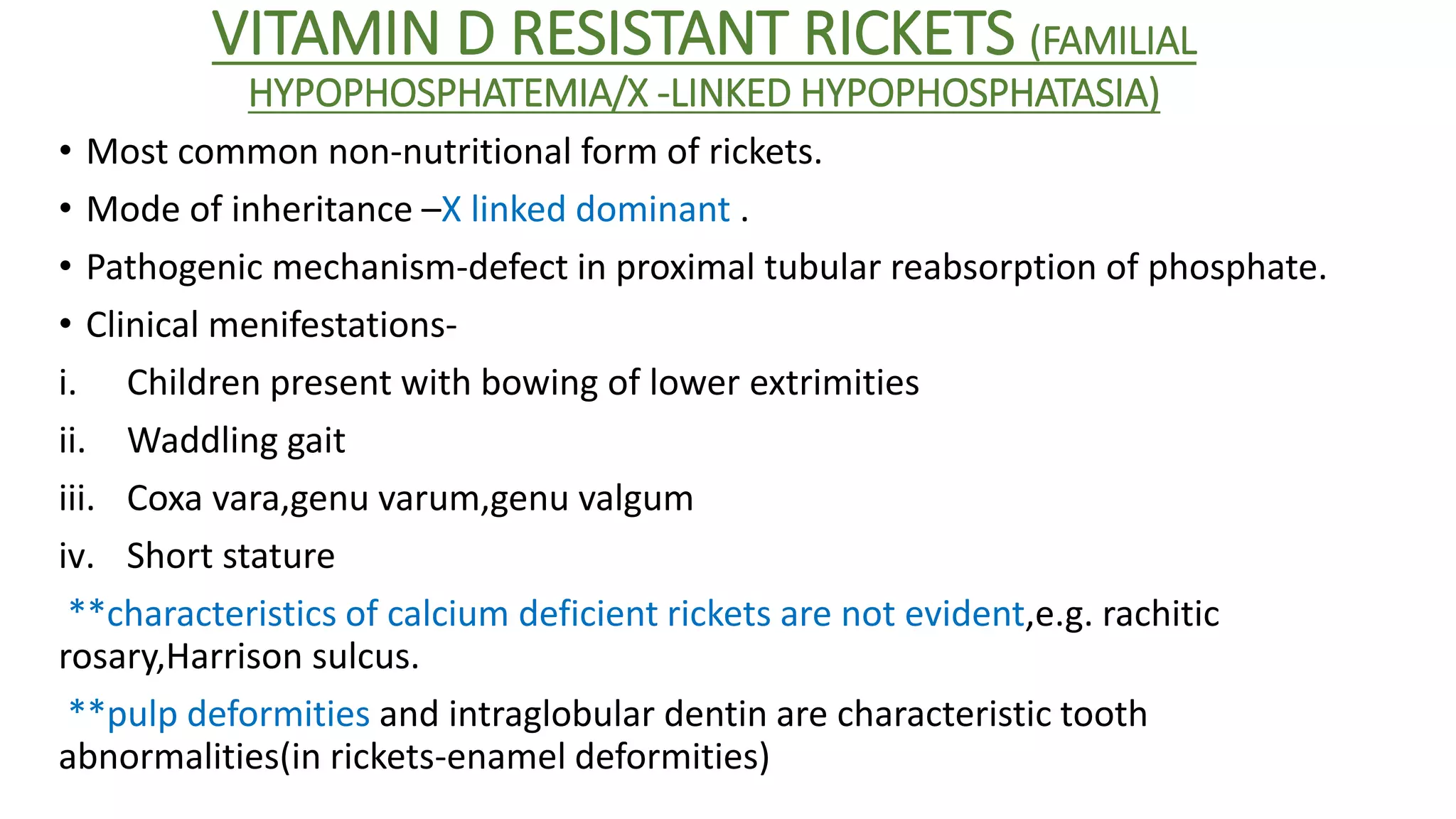 Rickets | PPTX | Bone and Joint Conditions | Diseases and Conditions