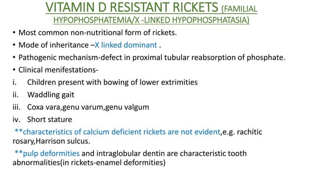 Rickets | PPTX | Bone and Joint Conditions | Diseases and Conditions