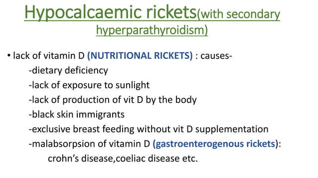 Rickets | PPTX | Bone and Joint Conditions | Diseases and Conditions