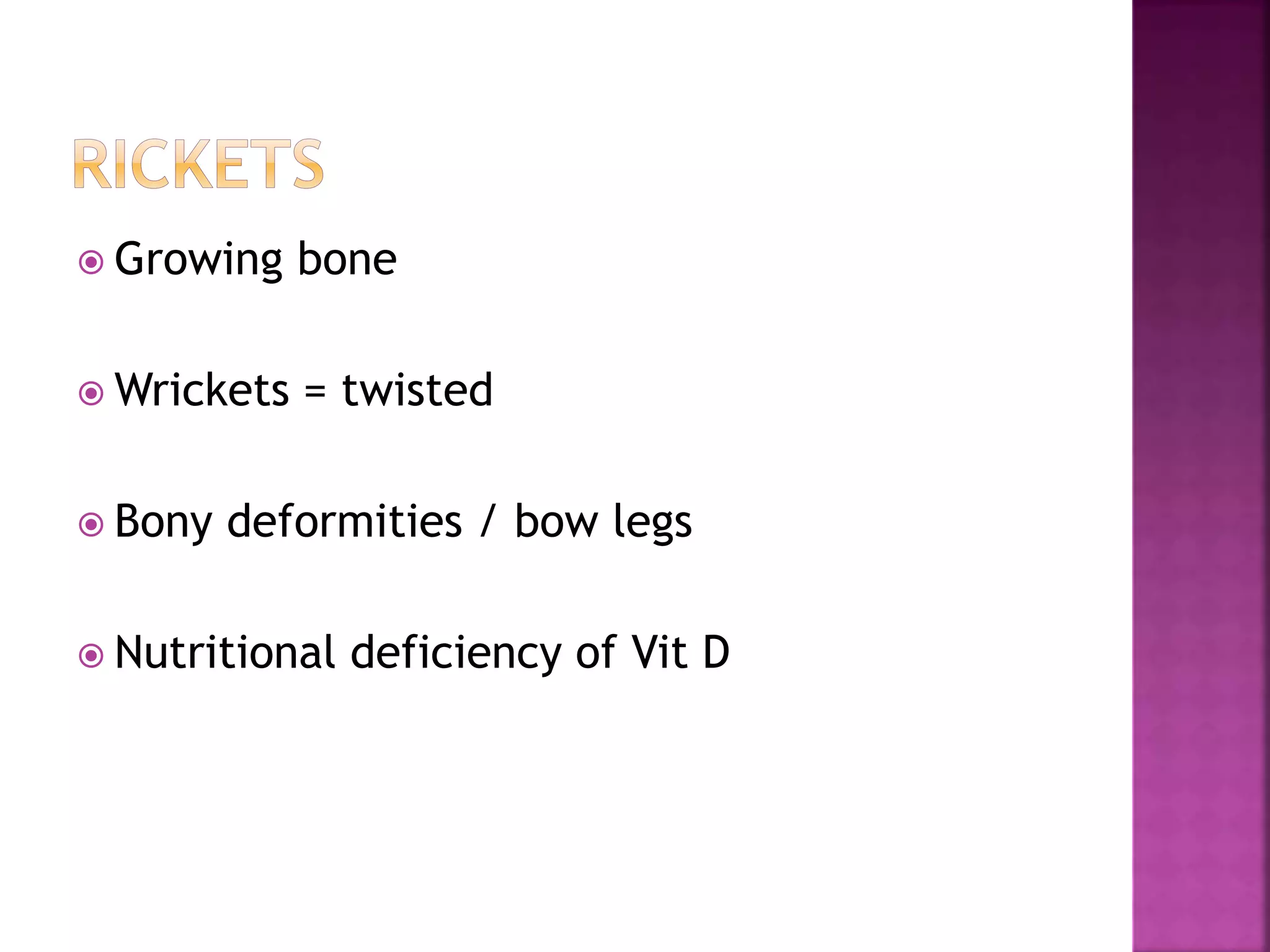 RICKETS clinical features | PPTX