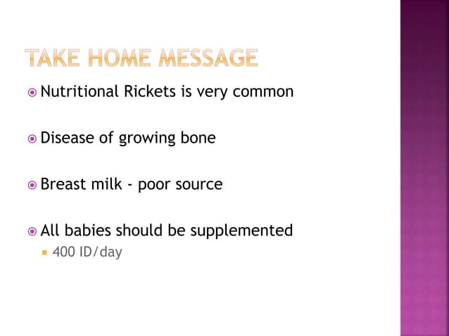 RICKETS clinical features | PPTX