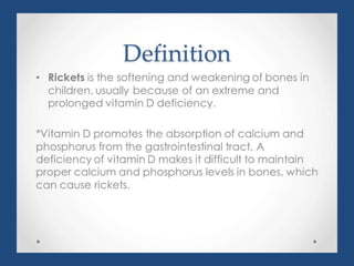 rickets | PPT | Free Download