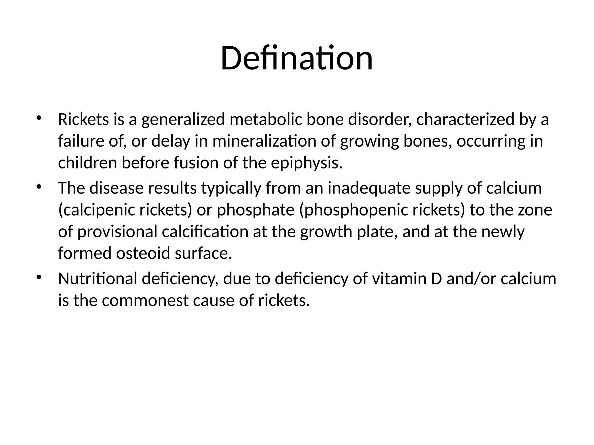 title - Rickets in children and its prevention | PPTX