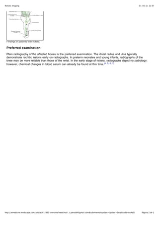 Rickets imaging | PDF