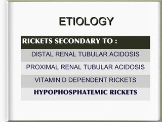 Rickets in pregnancy | PPT