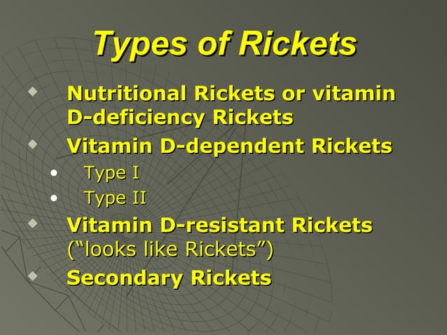 Rickets lecture | PPT