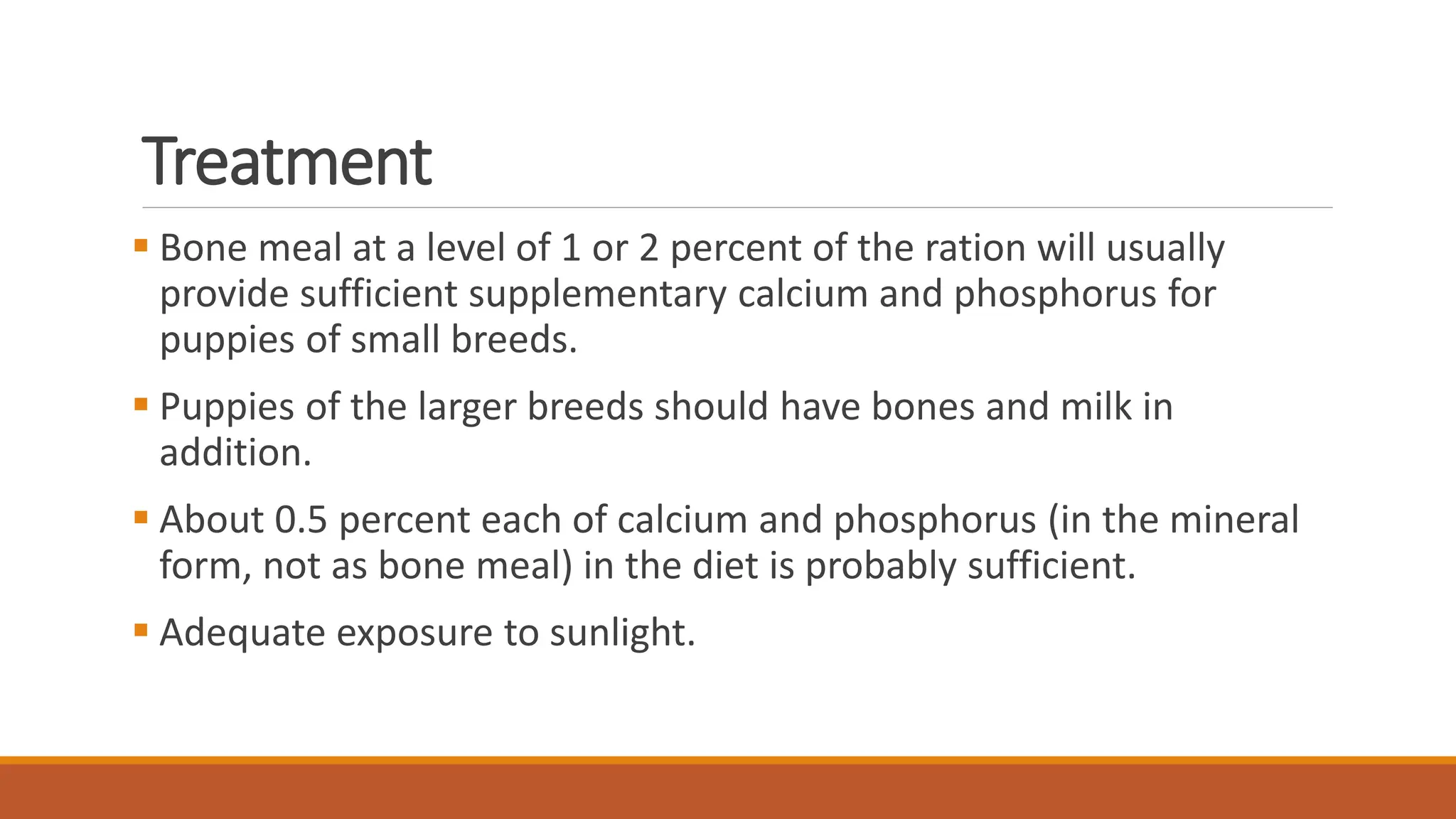 Rickets in dogs; etiology, diagnosis and management | PPTX