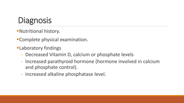 Rickets in dogs; etiology, diagnosis and management | PPT