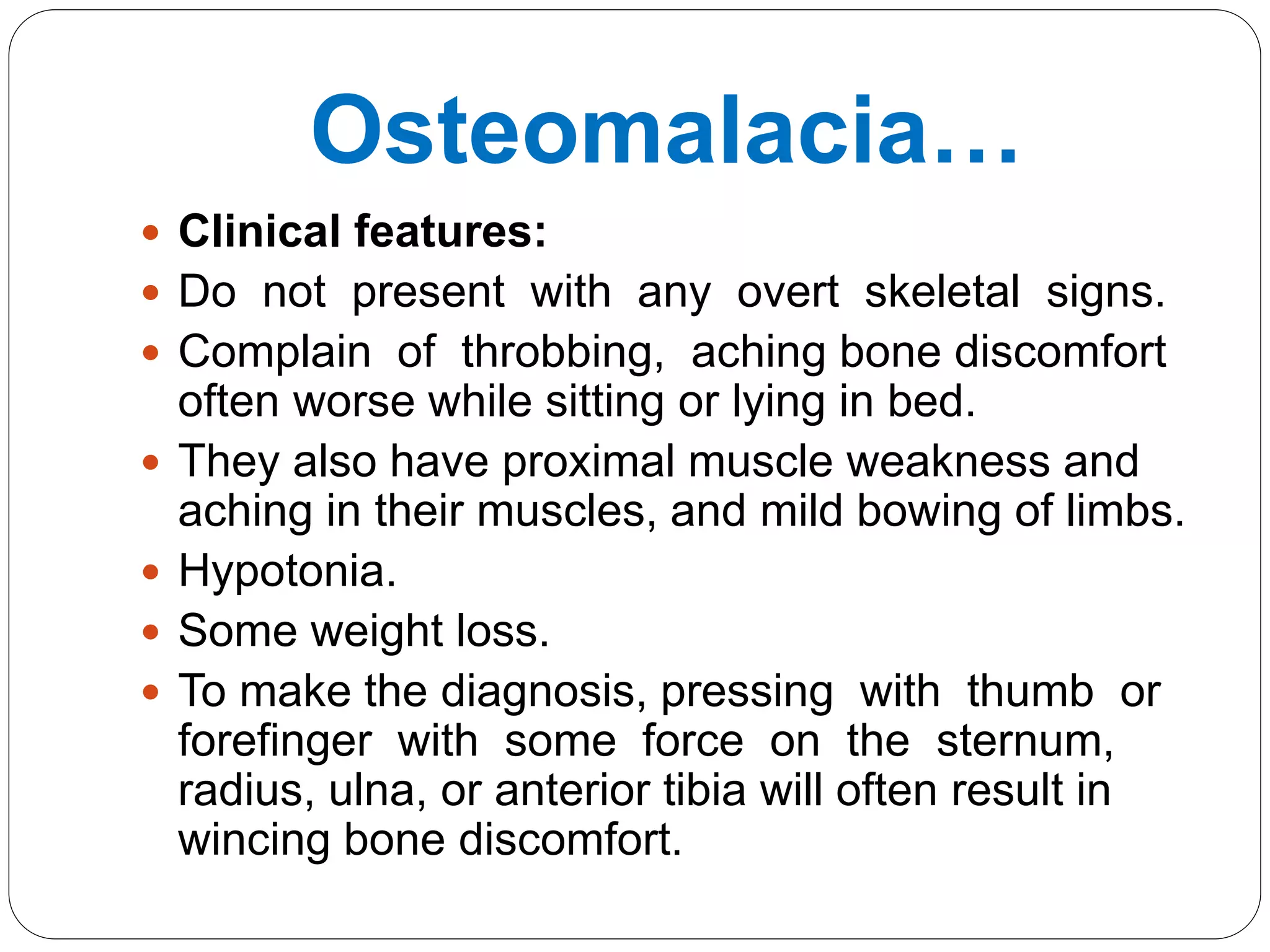 Rickets & osteomalacia | PPTX