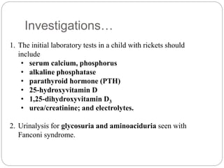 Rickets & osteomalacia | PPTX