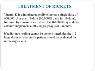 Rickets & osteomalacia | PPTX
