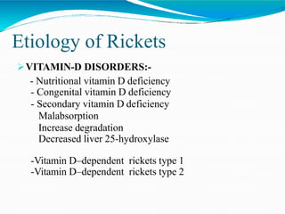 Rickets & osteomalacia | PPTX
