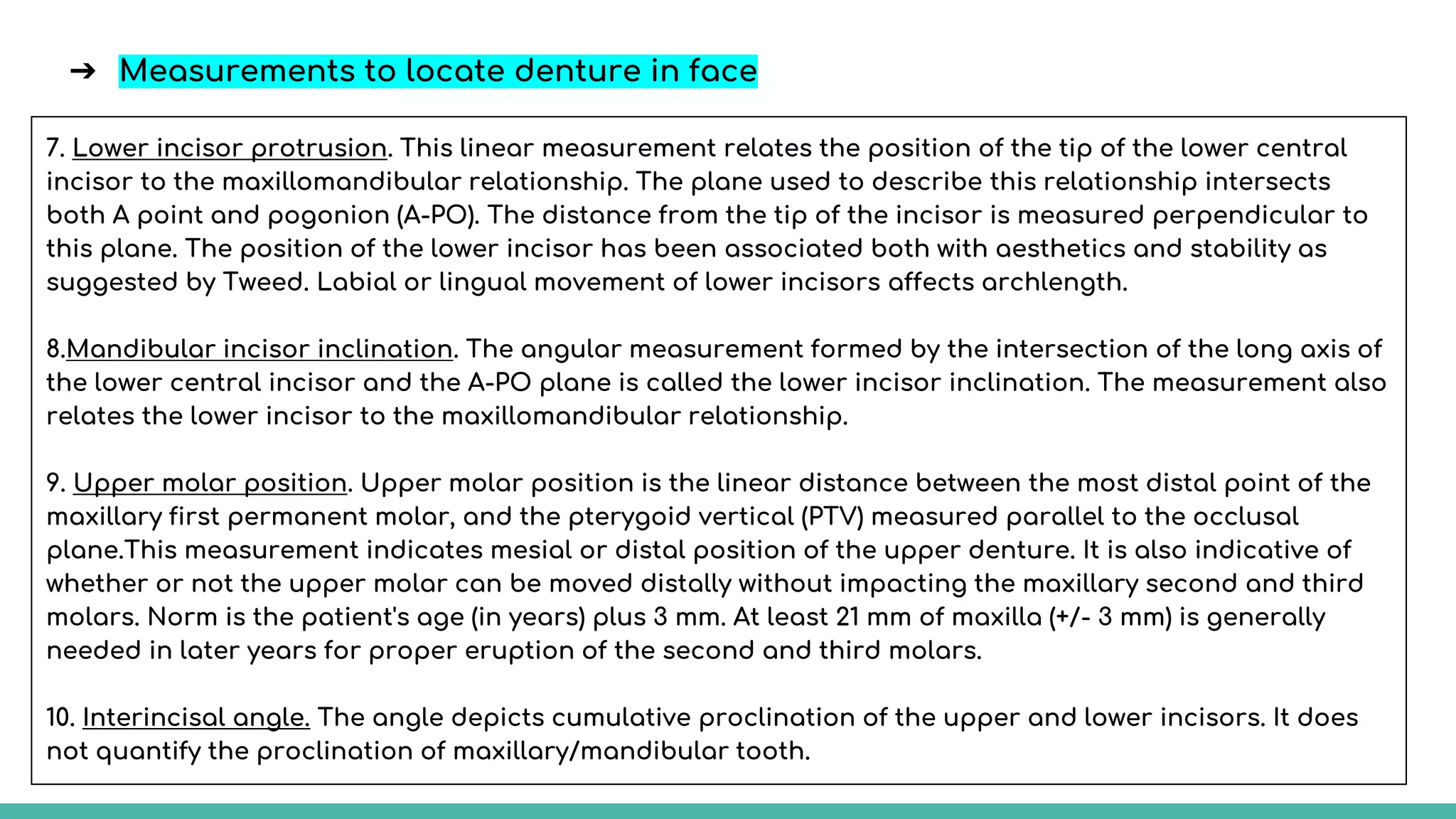 Ricketts analysis | PPTX