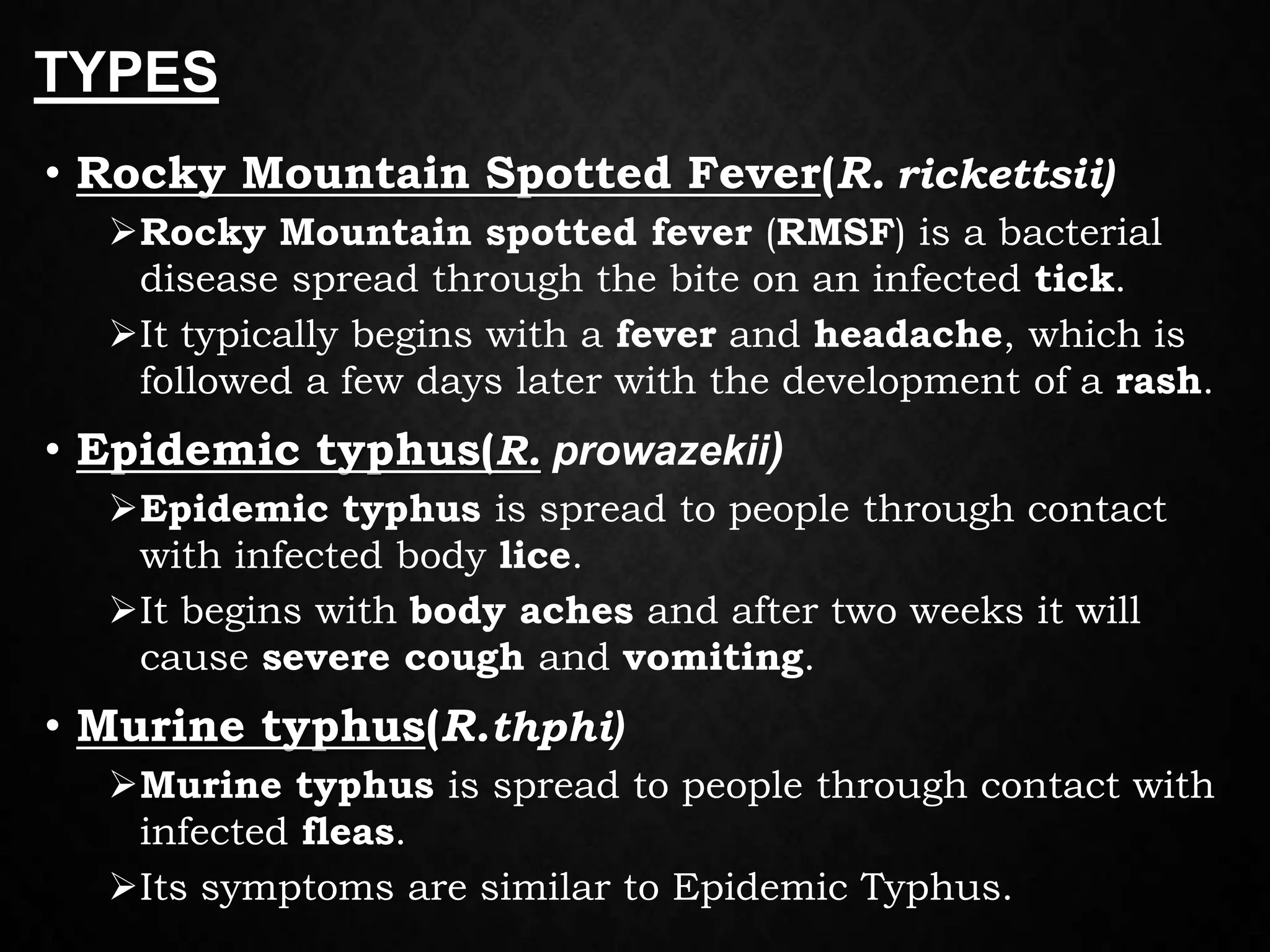 Rickettsial and protozoan diseases of human | PPTX