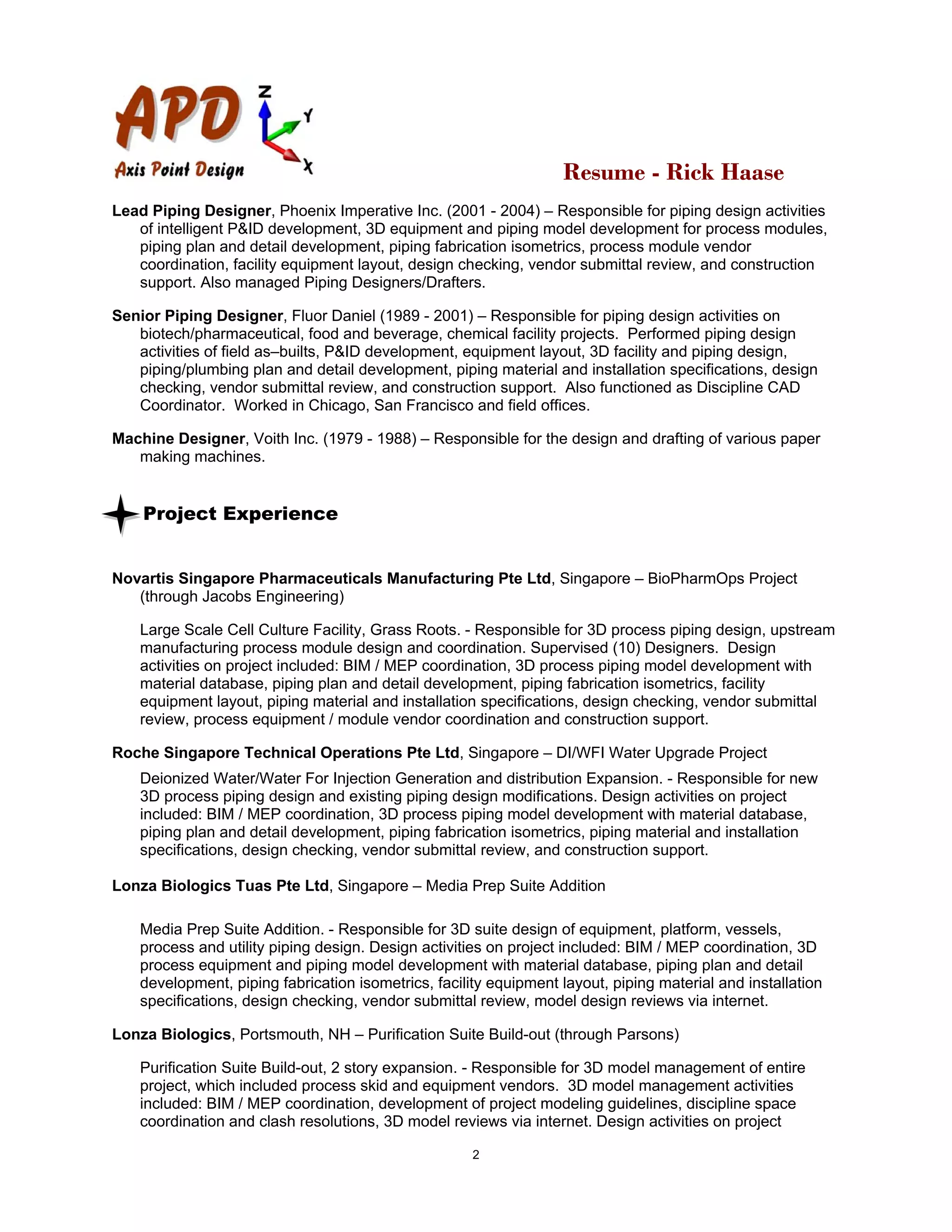 Resume - Rick Haase | PDF