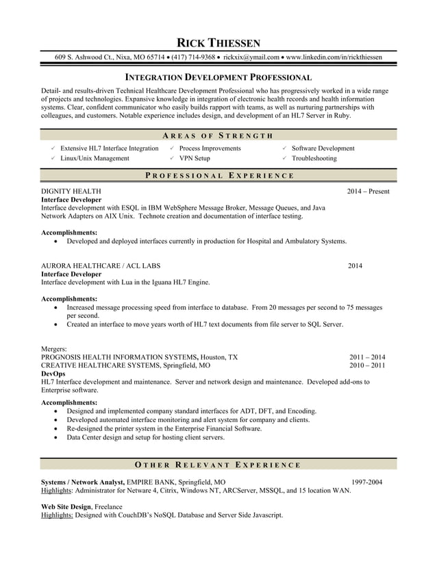 Rickthiessenresume | PDF