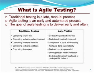 Agile Methods Cost of Quality: Benefits of Testing Early & Often | PDF