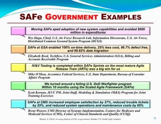 Scaled Agile Framework (SAFe) 4.6 in U.S. Government | PDF