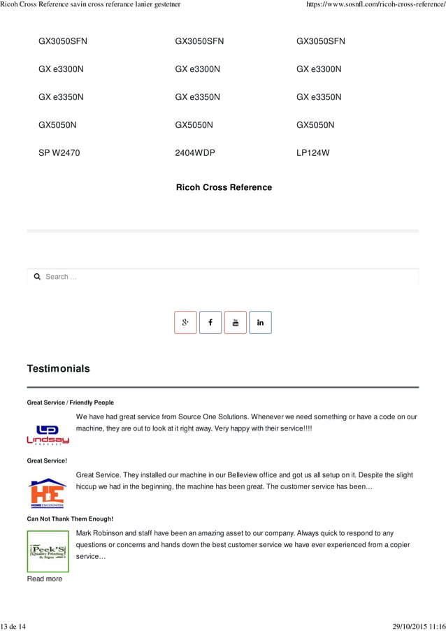 Ricoh cross-reference-savin-cross-referance-lanier-gestetner | PDF