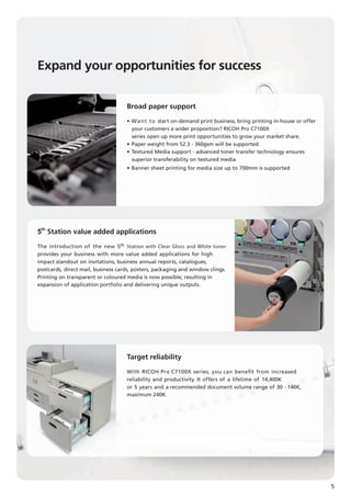 Ricoh pro-c7100 x | PDF