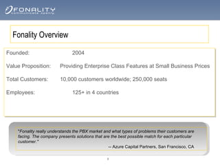 Fonality VOIP Solution | PPT