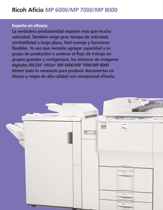 Ricoh MP 4000/ 5000/ 6000 | PDF