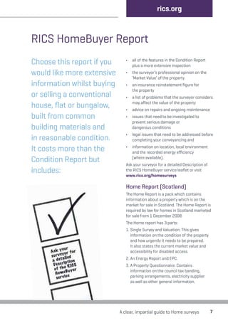 RICS Home Survey Guide | PDF