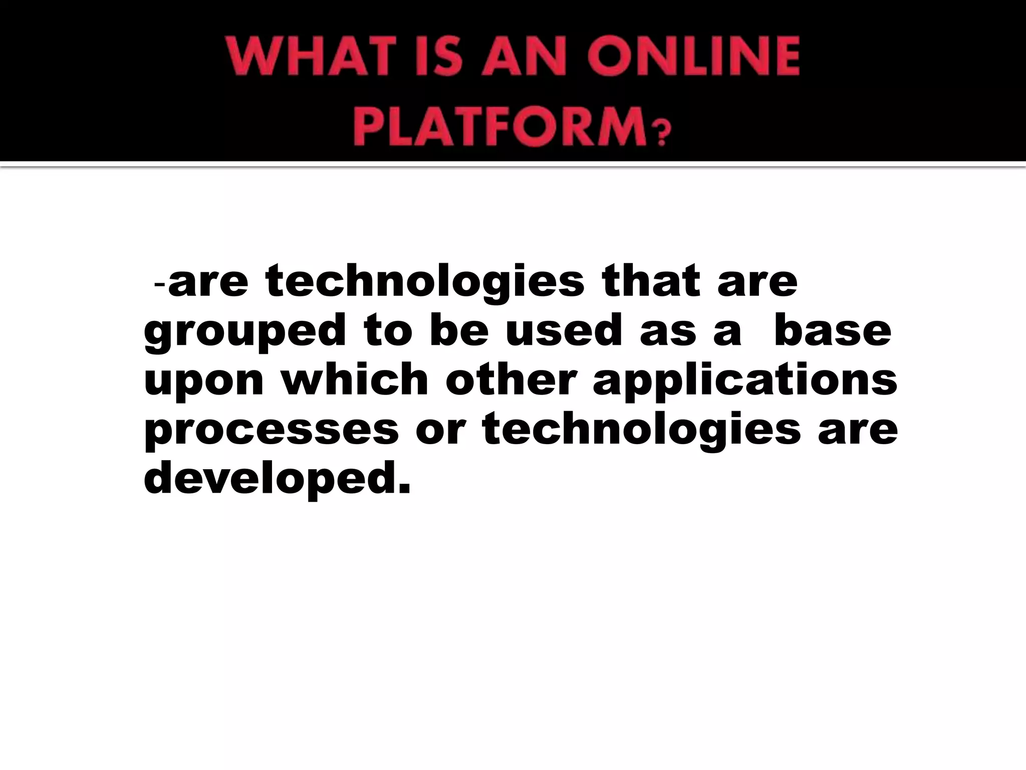 online platforms for ict content development | PPTX | Social Networking ...