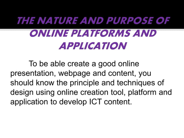 online platforms for ict content development | PPTX | Social Networking ...