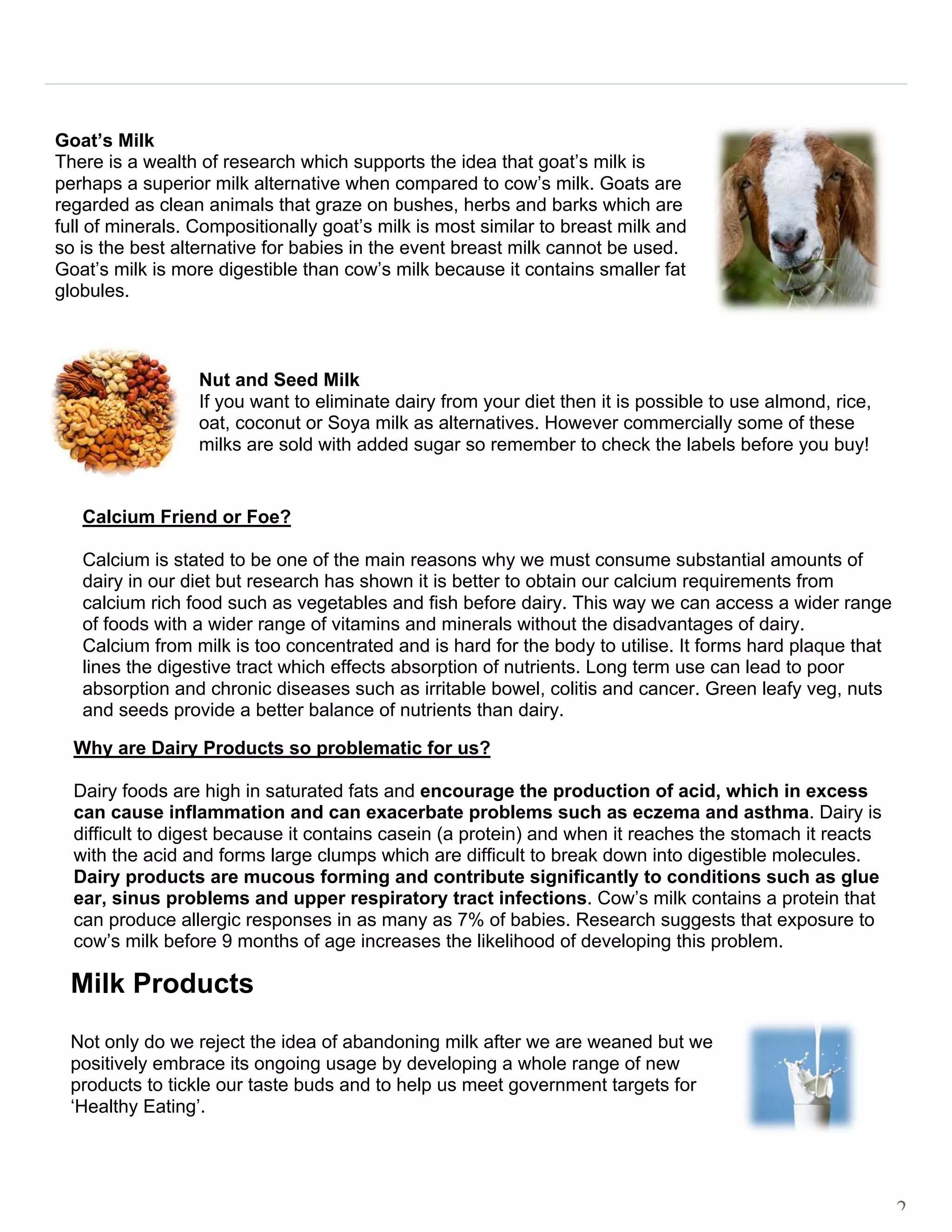 Dairy products | PDF