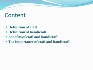 Art Craft & Calligraphy | PPTX