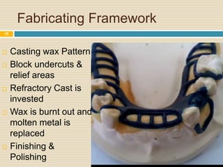 Steps of Fabrication of Removable Partial Denture | PPTX