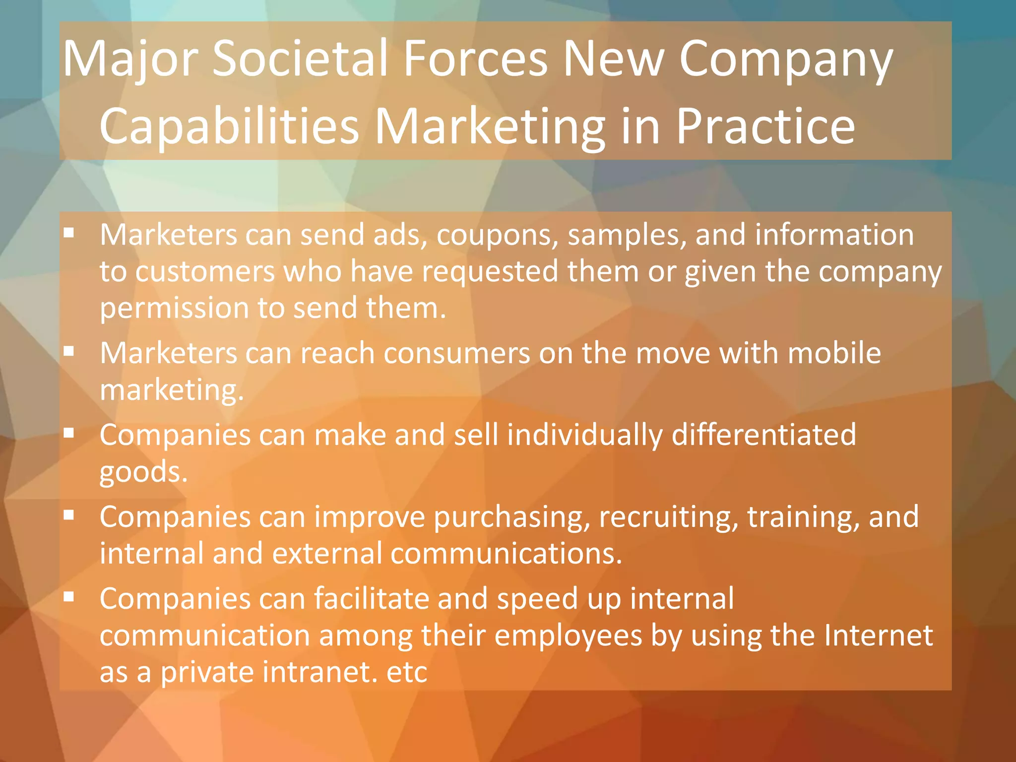 SOCIETAL FORCES & MARKETING | PPTX