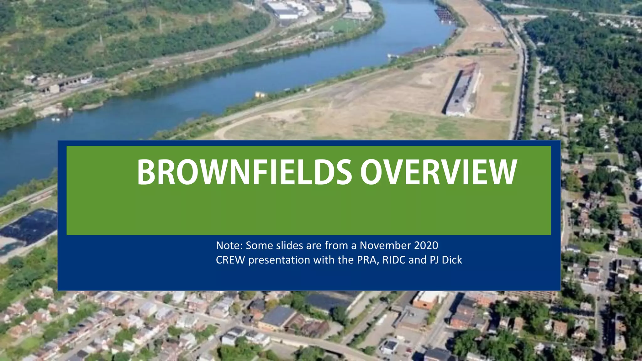 Brownfields Tour: A Visit to Hazelwood Green & RIDC Mill 19 | PDF