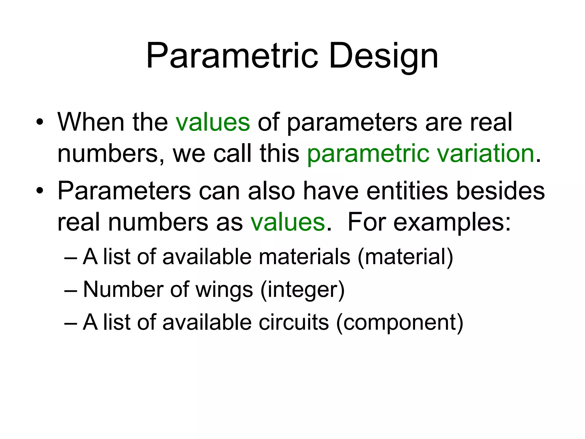 riddell-parametric-design.ppt | 3-D Graphics | Computer Software and Applications