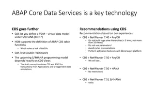 Daniel Ridder ABAP Core Data Services No Pain, No Gain | PDF | Databases | Computer Software and ...