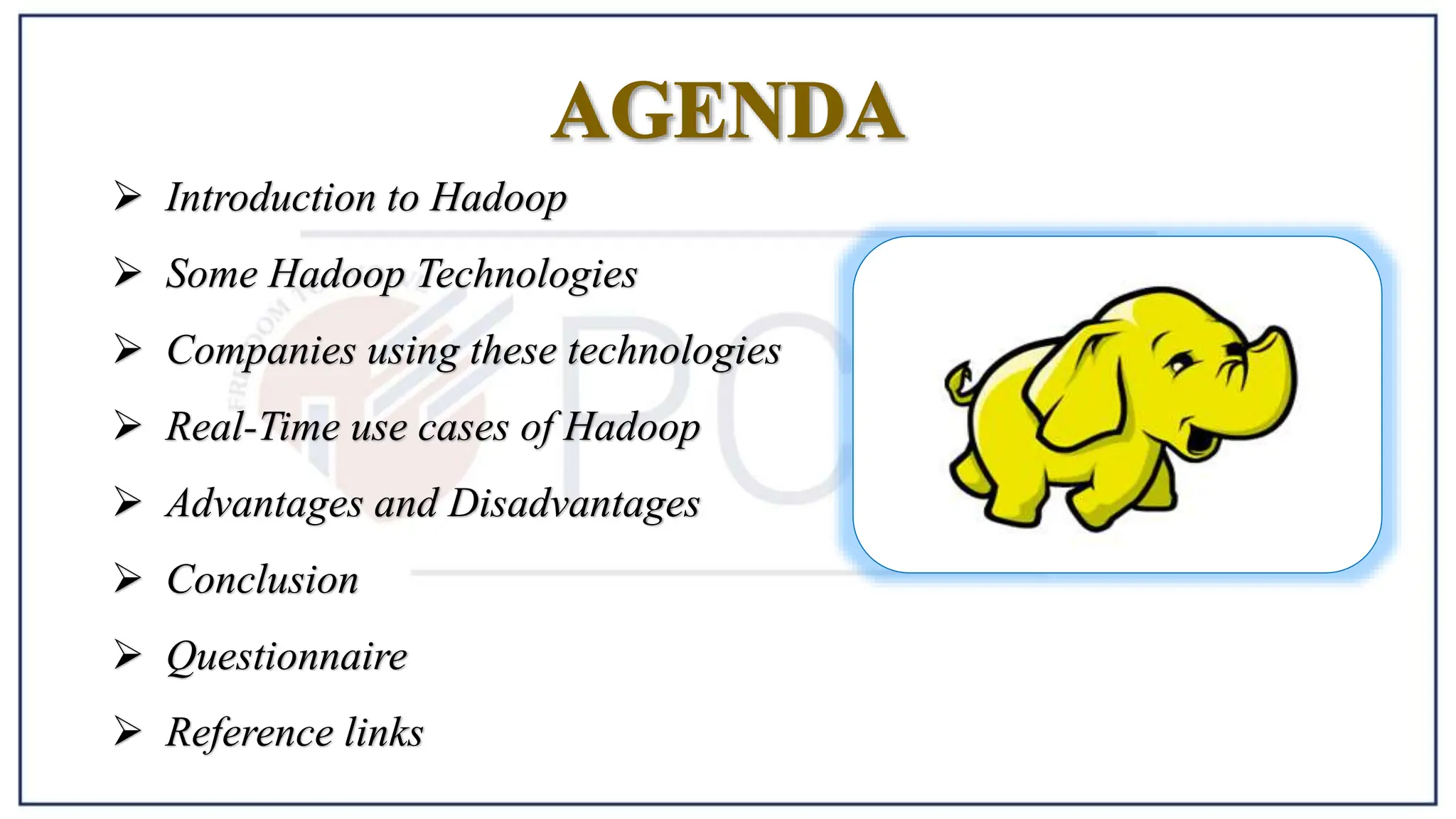 CLOUD COMPUTING PPT ON THE TOPIC : HADOOP TECHNOLOGIES | PPTX