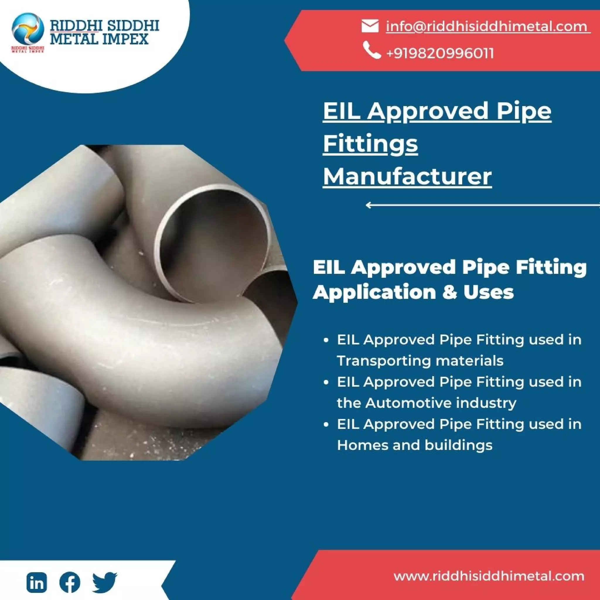 Pipe Fitting Elbow | IBR Approved | EIL Approved | Pipe Fittings Outlet Manufacturer | PDF