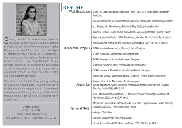 Riddhi vakharia portfolio | PDF | Home Appliances | Home & Garden